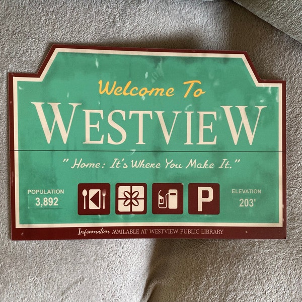 Westview, NJ City Sign - Etsy