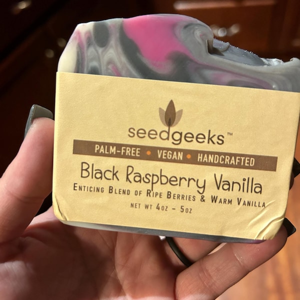 Black Raspberry Vanilla Soap - Vegan Soap, Homemade Soap, Handmade Soap ...