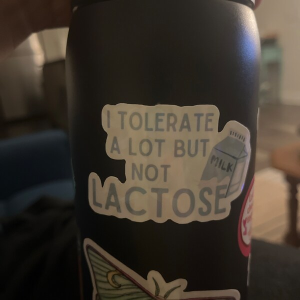 Don’t Tolerate Lactose Laptop Stickers, Funny Stickers, Sarcasm Laptop ...