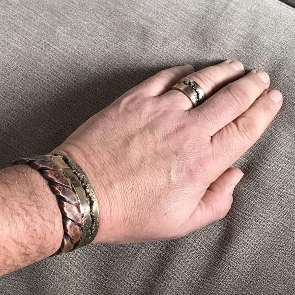 Bronze "cracked" Ring Ver 2. Heavy, Cracked, Chunky Bronze Ring ...