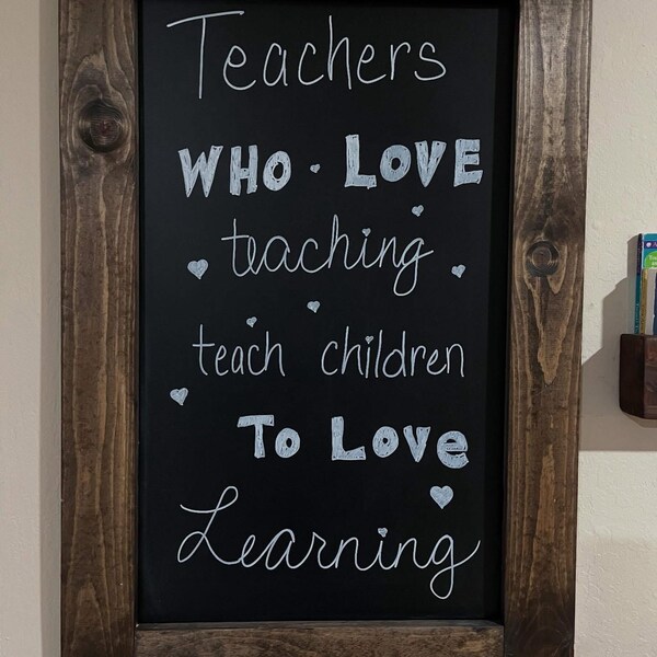 Rustic Chalkboard, Extra Large Kitchen Chalk Board. Custom Made, You ...