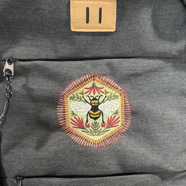 Floral Embroidered Patch, Nature is Magic, Gift for Gardeners, Gift for ...