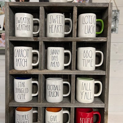 New Pine Oversize Coffee Mugs Storage Cubby 28 Custom Sizes - Etsy