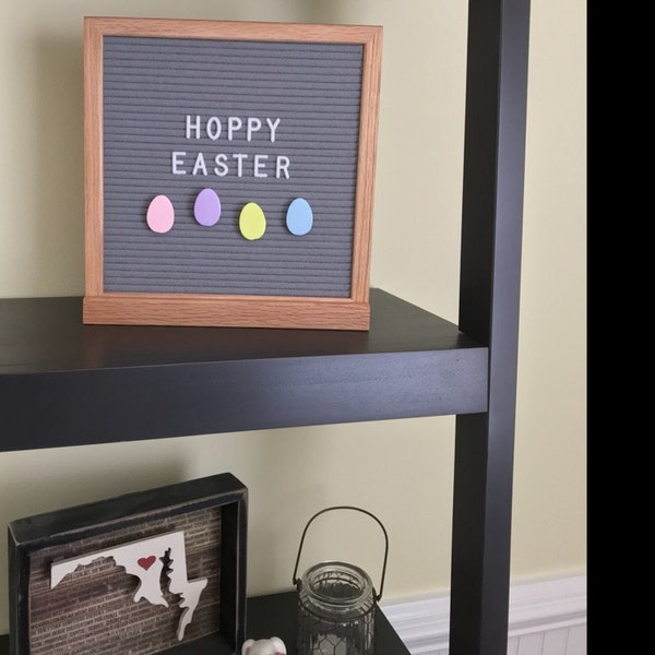 Handmade Clay Easter Egg Letter Board Ornaments - Pastel Decor - Etsy