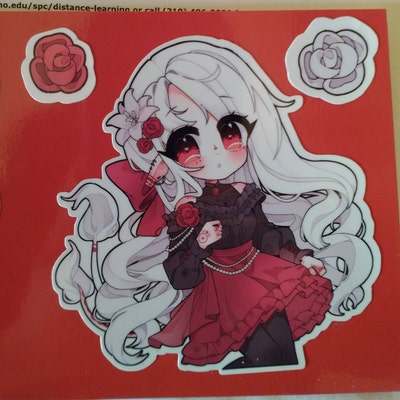 Angel Miku Waterproof Vinyl Sticker Pack Kawaii Anime Girl Laminated ...