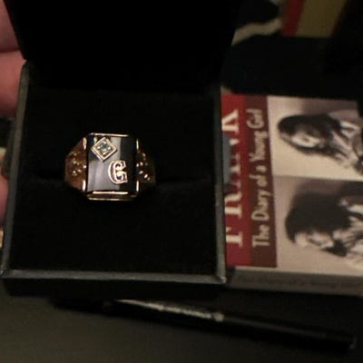 Antique 10k Gold Signet RGJ Signet Size 5.5 / R Initial / Vintage ...