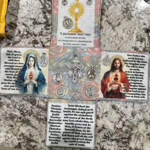 Sacred Heart of Jesus,immaculate Heart of Mary With Prayer Printable ...