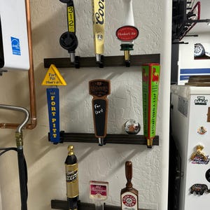 Tap Handle Wall Display rack Holds 9 Tap Handles 36 Wide - Etsy