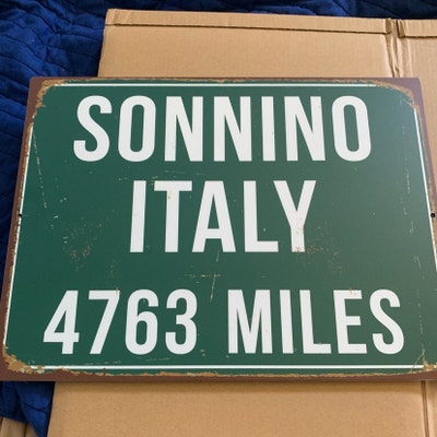PERSONALIZED MILES SIGN, Distance Sign, Miles Signs, Green Miles Sign ...