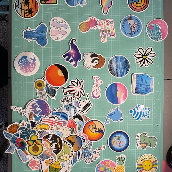 10-300pcs Pack Vsco Stickers I Cute Stickers Waterproof 100% Vinyl ...