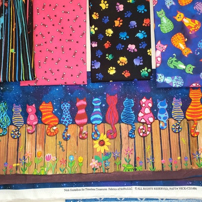 Kit to Make a Teal Calypso II One Fabric Kaleidoscope Quilt by - Etsy