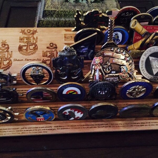 Navy Chief's Creed Military Challenge Coin Display Holder - Chief Petty ...