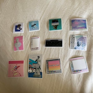 Small Word Stickers Kraft Stickers White Matte Word | Etsy