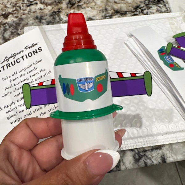 Buzz Pelon Pelo Rico Labels: Toy Story Candy Party Favors - Etsy