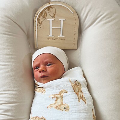 Baby Burp Cloth Lavender Sprig Muslin Square by Doreen and Ada - Etsy