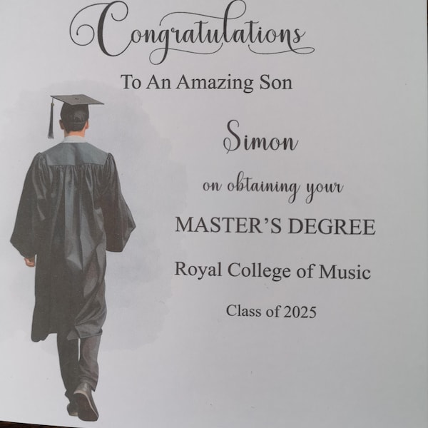 Personalised Graduation Card Female Daughter Great Granddaughter ...