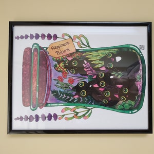 Happiness Potion Art Print - Etsy