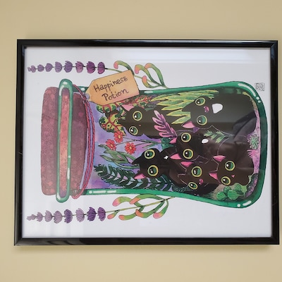Happiness Potion Art Print - Etsy