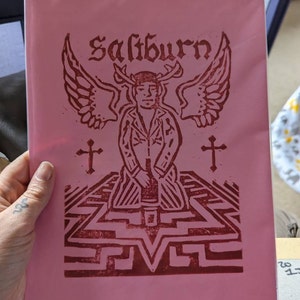 Harpyae A4 Lino-print/folk Horror Cottage Fairy Lore Psychedelic Wiccan ...