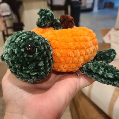 2in1 Pumpkin Turtle Pattern Crochet PDF Download Beginner Friendly ...