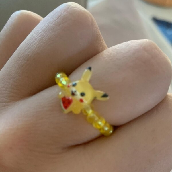 Rings Beaded Ring/ Seed Beads Ring/ Stacking Rings/ Beaded Rings ...