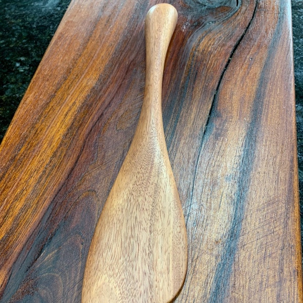 Traditional Spatula - Left or Right Hand Stirring Utensil - Wood ...