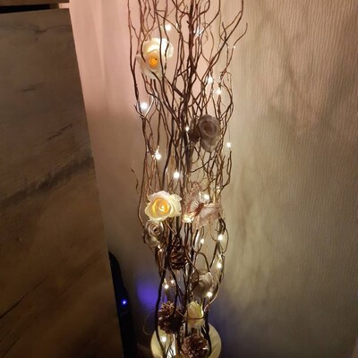White Blossom Twig Lights Battery Blossom Branches Twigs - Etsy