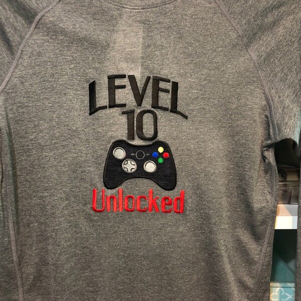 Video Game Controller Microsoft Xbox 360 Style Applique Embroidery ...