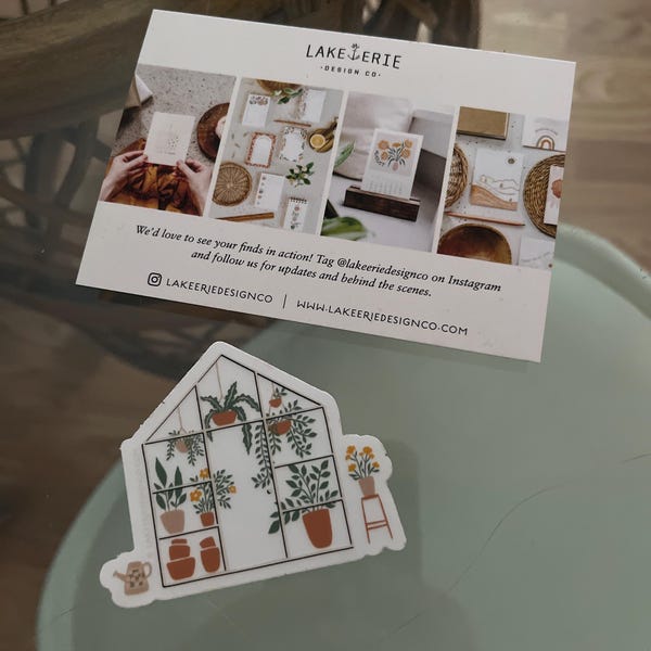 Clear Greenhouse Sticker - Vinyl Sticker - Etsy