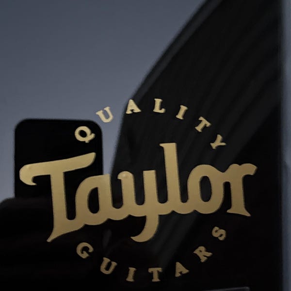 Taylor Guitars Logo Vinyl Decal - Etsy