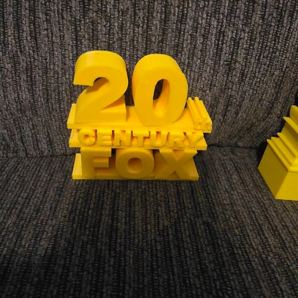 LEF Logo 20th Century Fox Style Logo | 3d Printed PLA Plastic - Warner Bro Kids Gift - Etsy