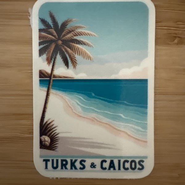 Tahiti Travel Sticker // French Polynesia Decal for Suitcase, Laptop ...