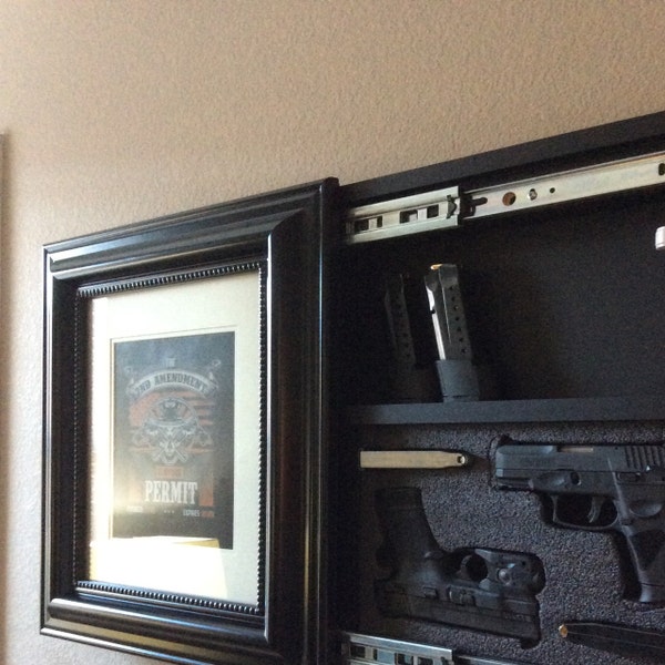 Hidden Storage Photo Frame for Gun and Valuables 17 In. X 14 In. With ...