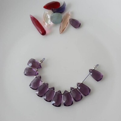 10 Pieces Natural Dyed Ruby Quartz Gemstone Round Shape - Etsy