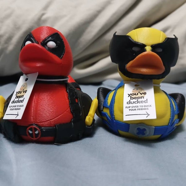 DEADPOOL and WOLVERINE Premium Ducks | Available in 4 Sizes | Deadpool ...