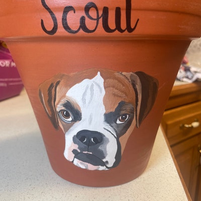 CUSTOM Garden Sign Painted Flower Pot Hand Painted Sign - Etsy