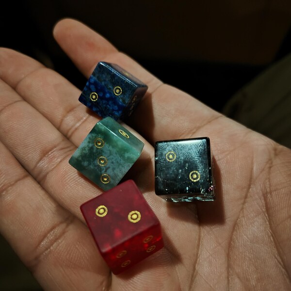 Orange Glasss D6 Dice-gemstone D6 Dice Set-d6s-6 Sided Dice-yahtzee ...