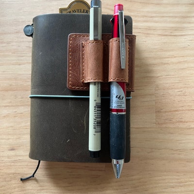 Magnetic Leather Double Pen Clip for Travelers Covers, Books ...
