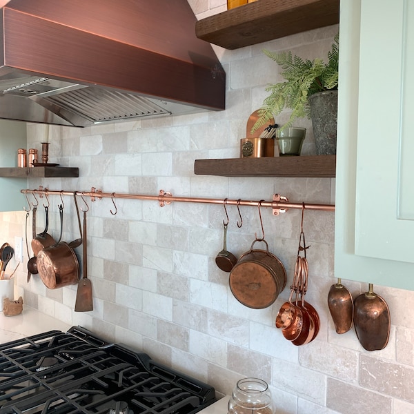 Copper Pot Rail, Copper Pot Rack - Etsy
