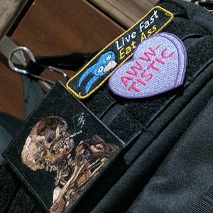 They/them Causing May/hem Pronoun Patch, Non-binary Personal Pronouns Badge, LGBTQIA Jacket or ...
