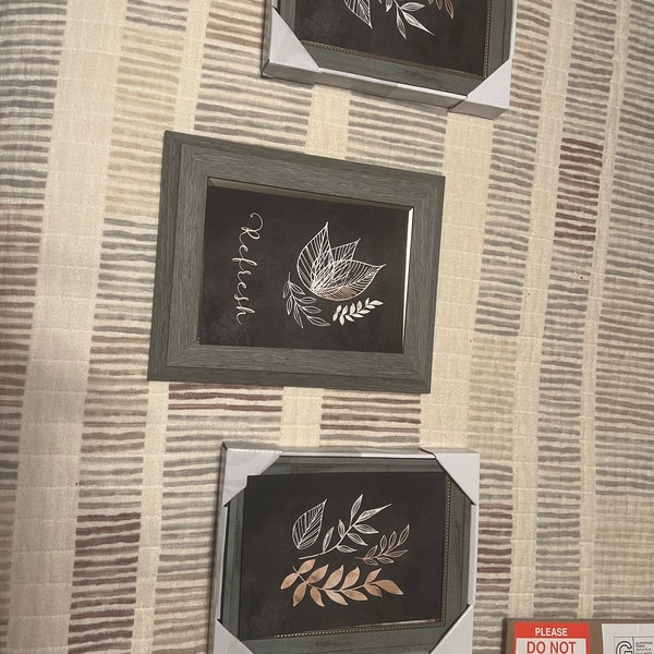 Bathroom Art Relax Renew Refresh Abstract Art Elegant Oil Paint ...