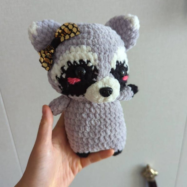 Crochet Pattern - Chocho the Raccoon, Cute, Soft Toy, Handmade ...