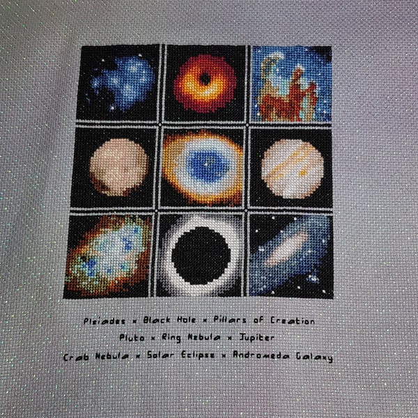 Wonders of Space Cross Stitch Pattern, Previous Stitchalong, Astronomy ...