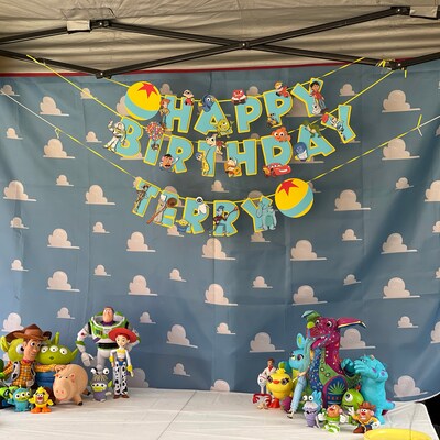 Pixar Birthday Banner/pixar Party/pixar Theme/pixar Decorations/pixar ...
