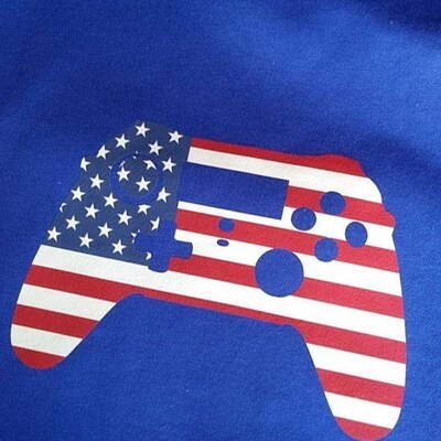 American Flag Video Game Controller Digital File Ai Eps - Etsy