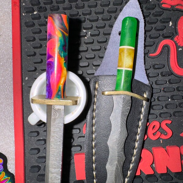 Native American Inspired Mini Damascus Steel Arrowhead Candle Wax ...