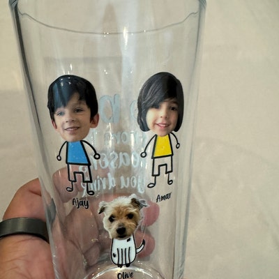 Flower Custom Name Plate for Desk, Customized Acrylic Plate Gift for ...