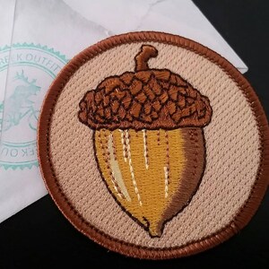 Acorn Nature Embroidered Patch - Etsy
