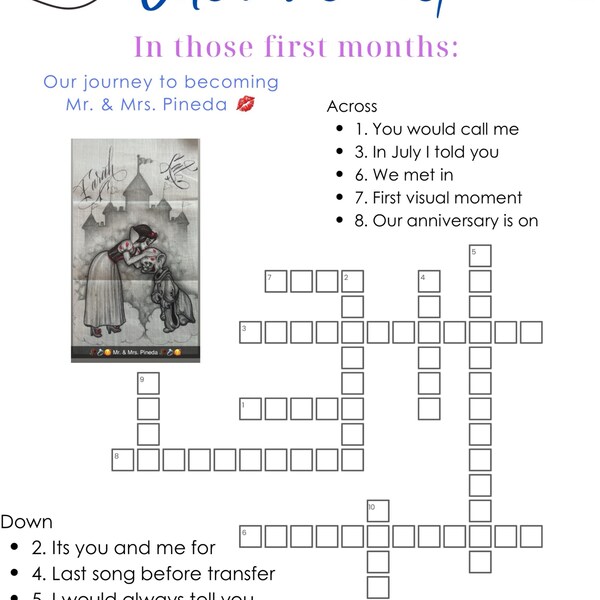 Custom Photo Guessing Game Template, Wedding Fun Games, Where Were They ...