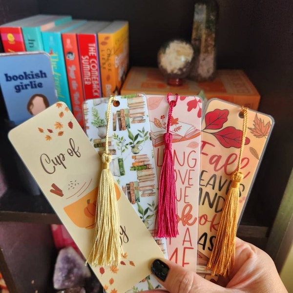 Fall Book Quotes Bookmark Set or Individual | Book Quote Bookmark ...